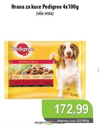 Hrana za kučiće Pedigree 4x100g, Pedigree