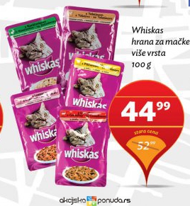 Whiskas hrana za mace 100g, Whiskas