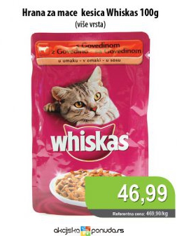 Whiskas hrana za mačke 100 g, Whiskas