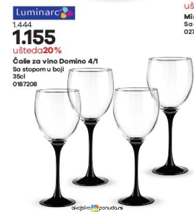 Čaše za vino 35cl Luminarc, 4/1, Luminarc