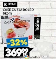 Čaše za sladoled set 6/1 Khome, K home