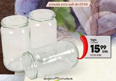 Tegla za zimnicu 720ml,