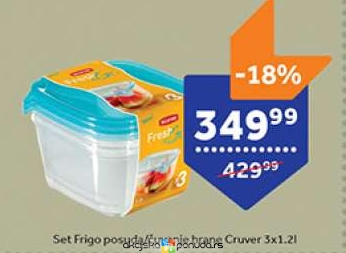 Set Frigo posuda za čuvanje hrane, Frigo