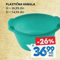 Plastična vangla 3l,