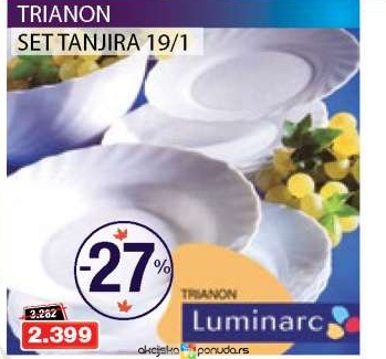 Set tanjira Trainon 19 delova, Luminarc