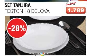 Set tanjira 18 delova Luminarc Feston, Luminarc