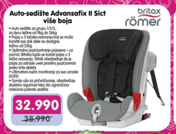 Britax Romer auto sedište, Britax