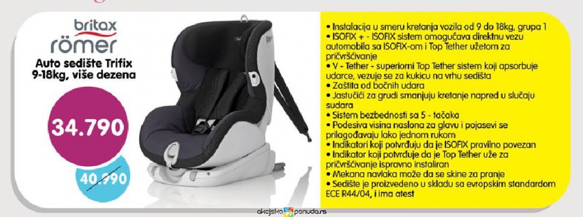 Auto sedište Trifix Britax Romer, Britax