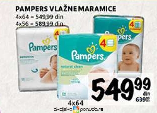 Vlažne maramice Pampers, Pampers