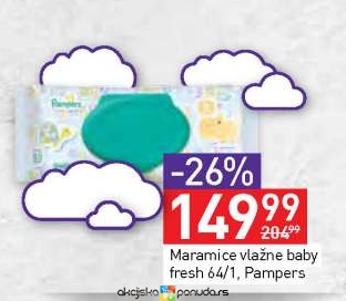 Pampers vlažne maramice, 64/1, Pampers