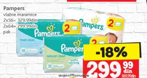 Pampers vlažne maramice, Pampers