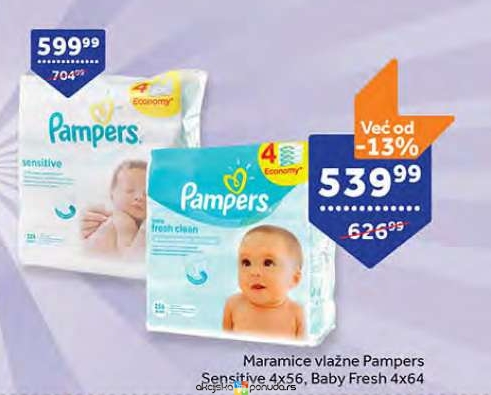 Pampers vlažne maramice, Pampers