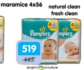 Pampers vlažne maramice, 4x56, Pampers