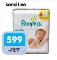 Pampers Sensitive vlažne maramice, 4x56, Pampers