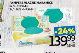 Vlažne maramice Pampers, Pampers