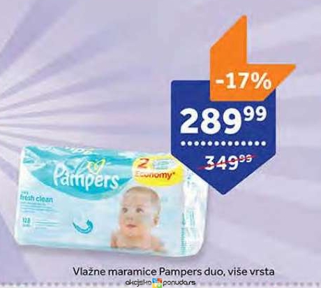 Pampers vlažne maramice, Pampers