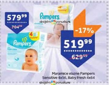 Pampers vlažne maramice, Pampers