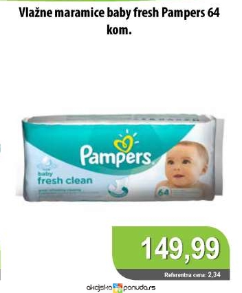 Pampers vlažne maramice, 64/1, Pampers