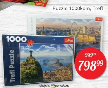 Puzzle Trefl, 1000 kom, Dečije igračke