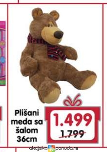 Plišani meda, 36cm, Dečije igračke