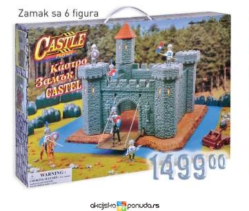 Zamak sa 6 figura, igračka za decu, Dečije igračke