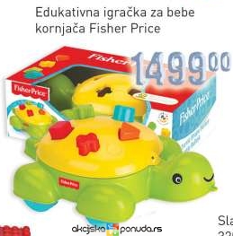 Edukativne igračke pogodi oblilk kornjača Fisher Price, Dečije igračke