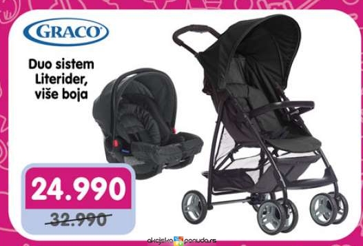 Graco Duo sistem Literider - kolica za bebe i auto sedište, Graco