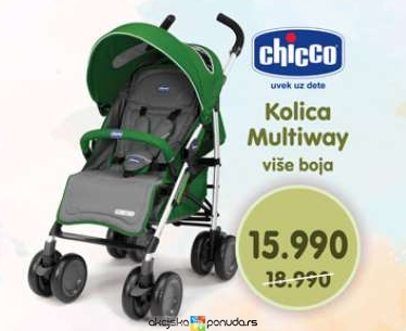 Kolica Chicco Multiway sa pokrivačem, Chicco