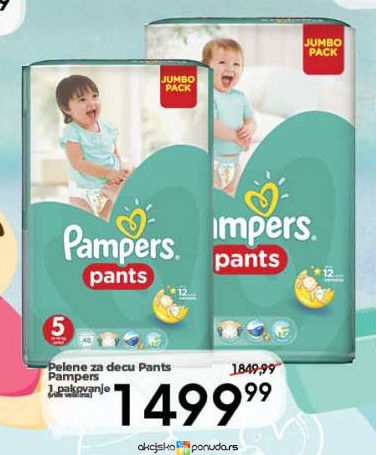 Pampers Pants pelene, Pampers