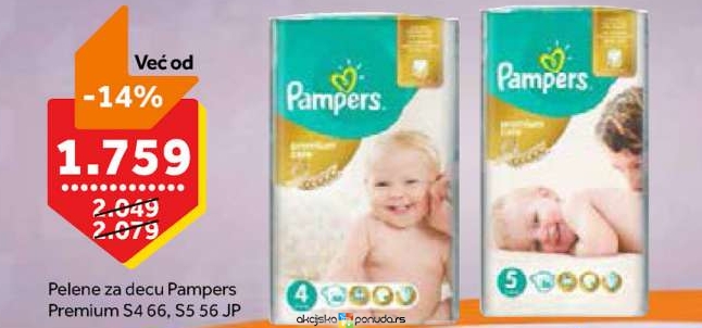 Pampers Premium Care pelene, Pampers