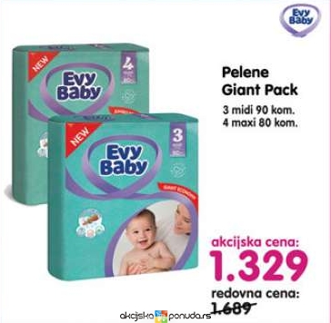 Evy Baby pelene Giant Pack, Evy Baby