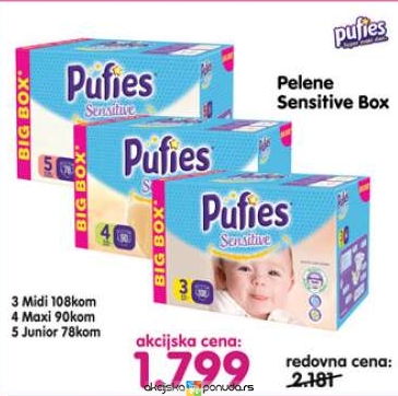 Pufies Sensitive pelene, Pufies