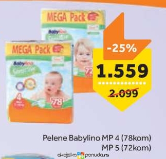 Babylino Sensitive pelene, Babylino