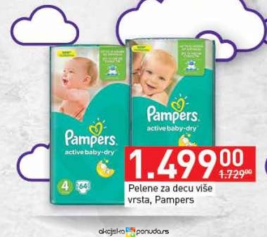 Pampers Active baby dry pelene, Pampers