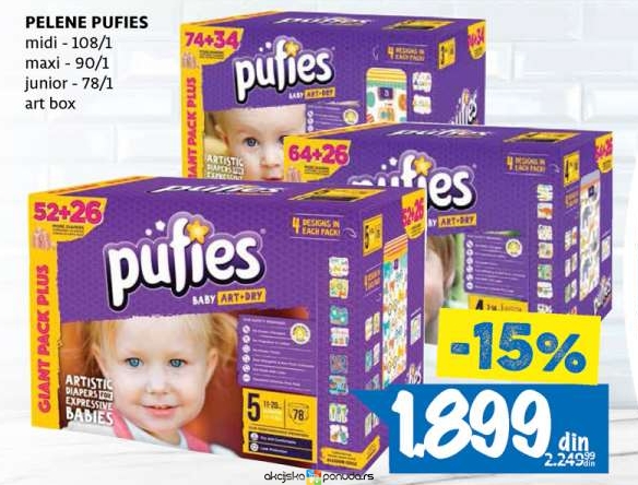 Pufies Baby Art pelene, Pufies