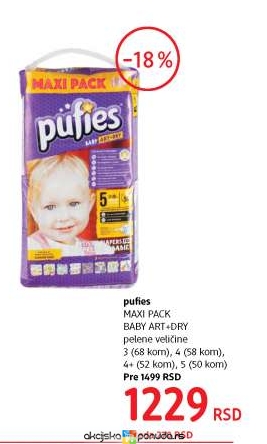Pufies Baby Art pelene, Pufies