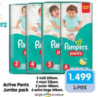 Pampers Pants pelene, Pampers