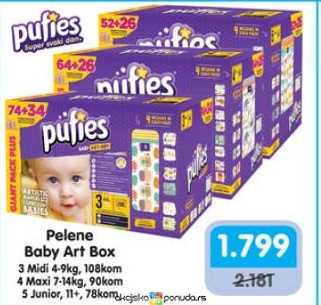 Pufies Baby Art pelene, Pufies