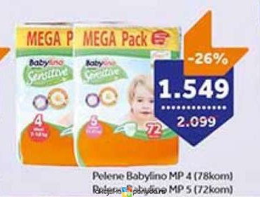 Babylino Sensitive pelene, Babylino