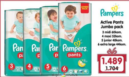 Pampers Pants pelene, Pampers