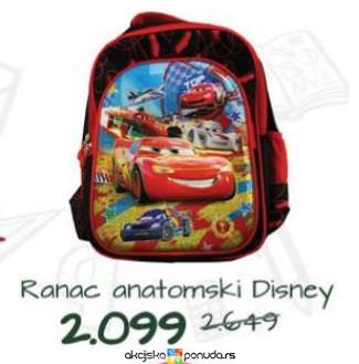 Školski anatomski ranac Disney, Disney