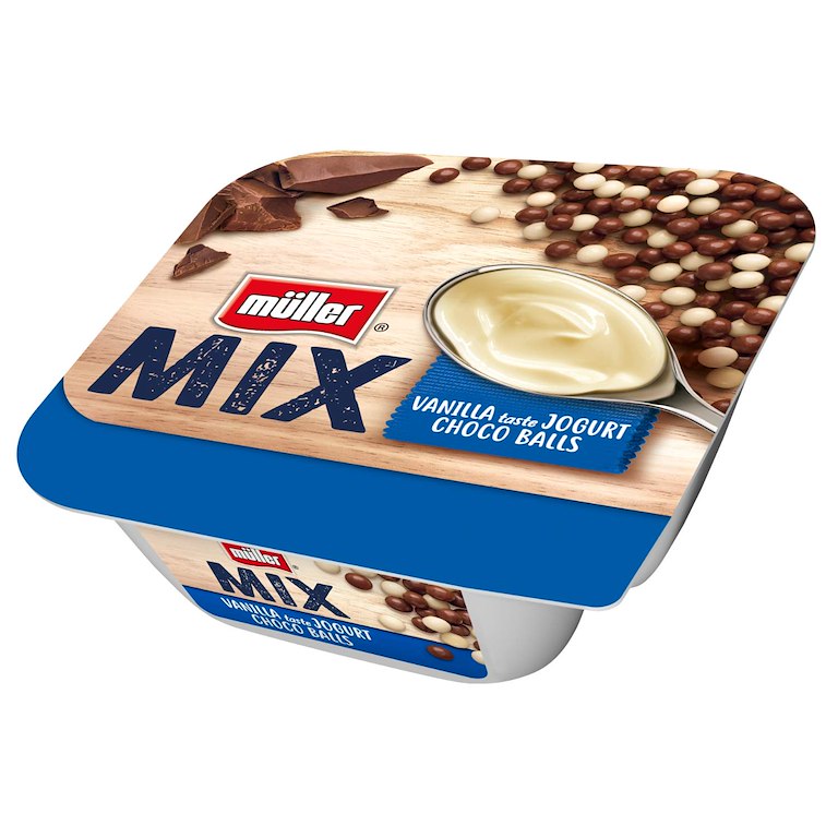 Muller jogurt mix čokoladne kuglice 130g