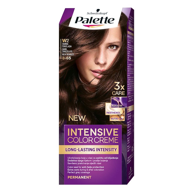 Palette icc boja za kosu w2 3-65 dark chocolate
