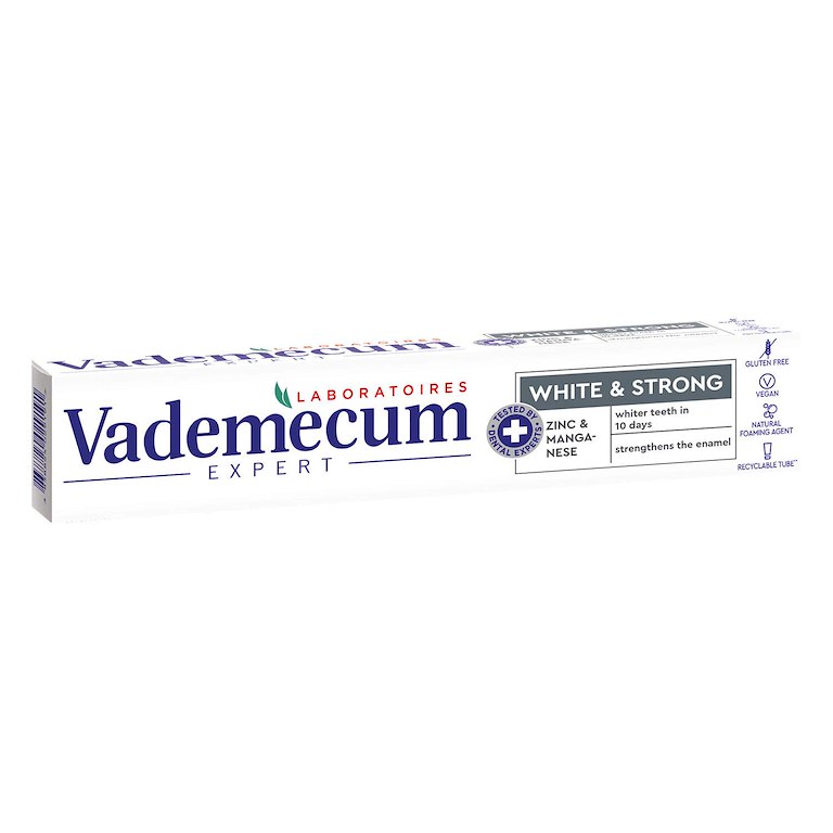 Vademecum zubna pasta pro white & strong 75ml vademecum