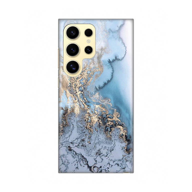 Maska Silikonska Print za Samsung S928B Galaxy S24 Ultra Blue Gold Marble