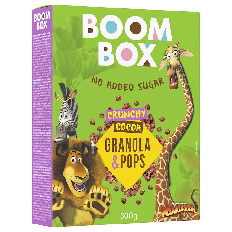 Boom box granola ovsena pops kakao 300g boom box