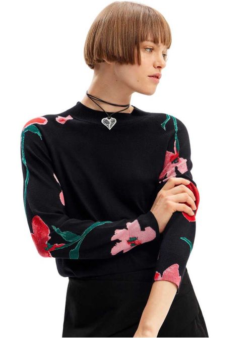 Cvetni ženski džemper
