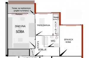 Agencija za nekretnine Maksimović prodaje dvosoban stan u Koloniji