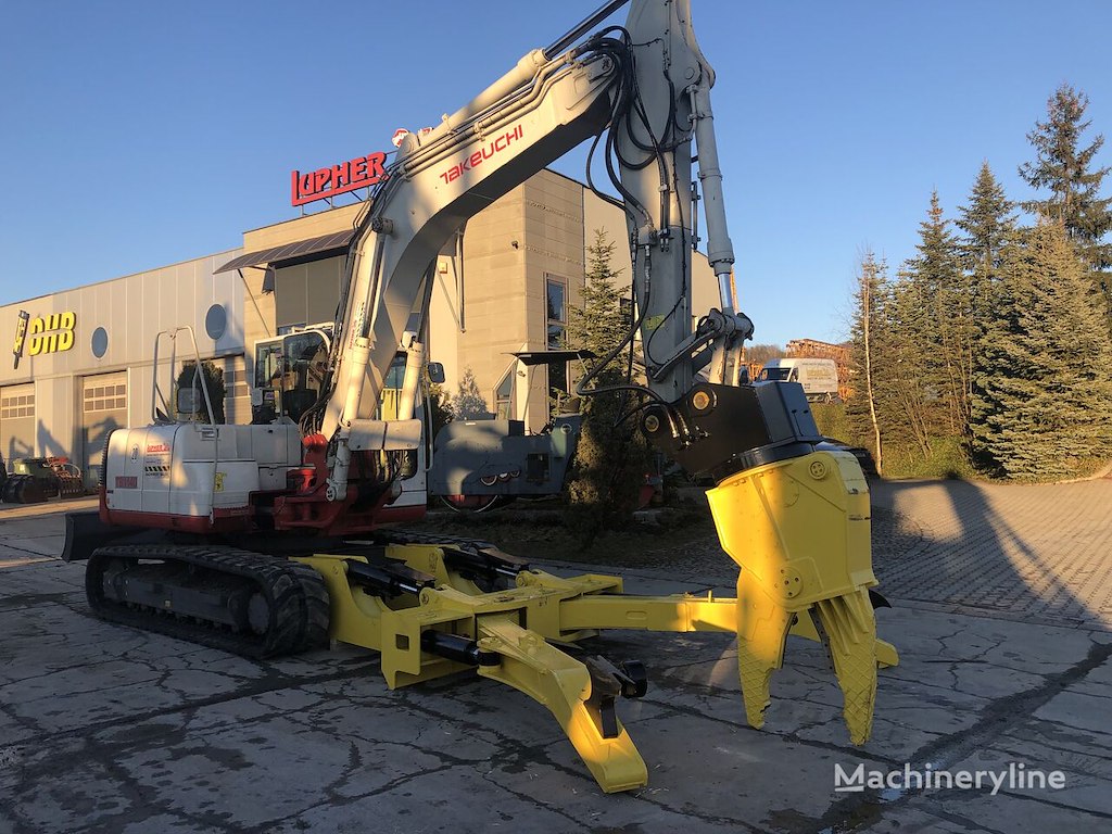 Takeuchi TB295W + ZESTAW DO DEMONTAŻU SAMOCHODÓW bager za pretovar