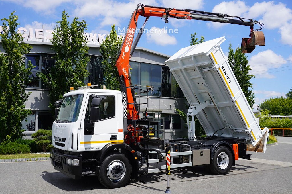 IVECO Eurocargo 160E22 EEV Dump truck / Bortmatic / Crane FASSI F95A.0 pokretna dizalica